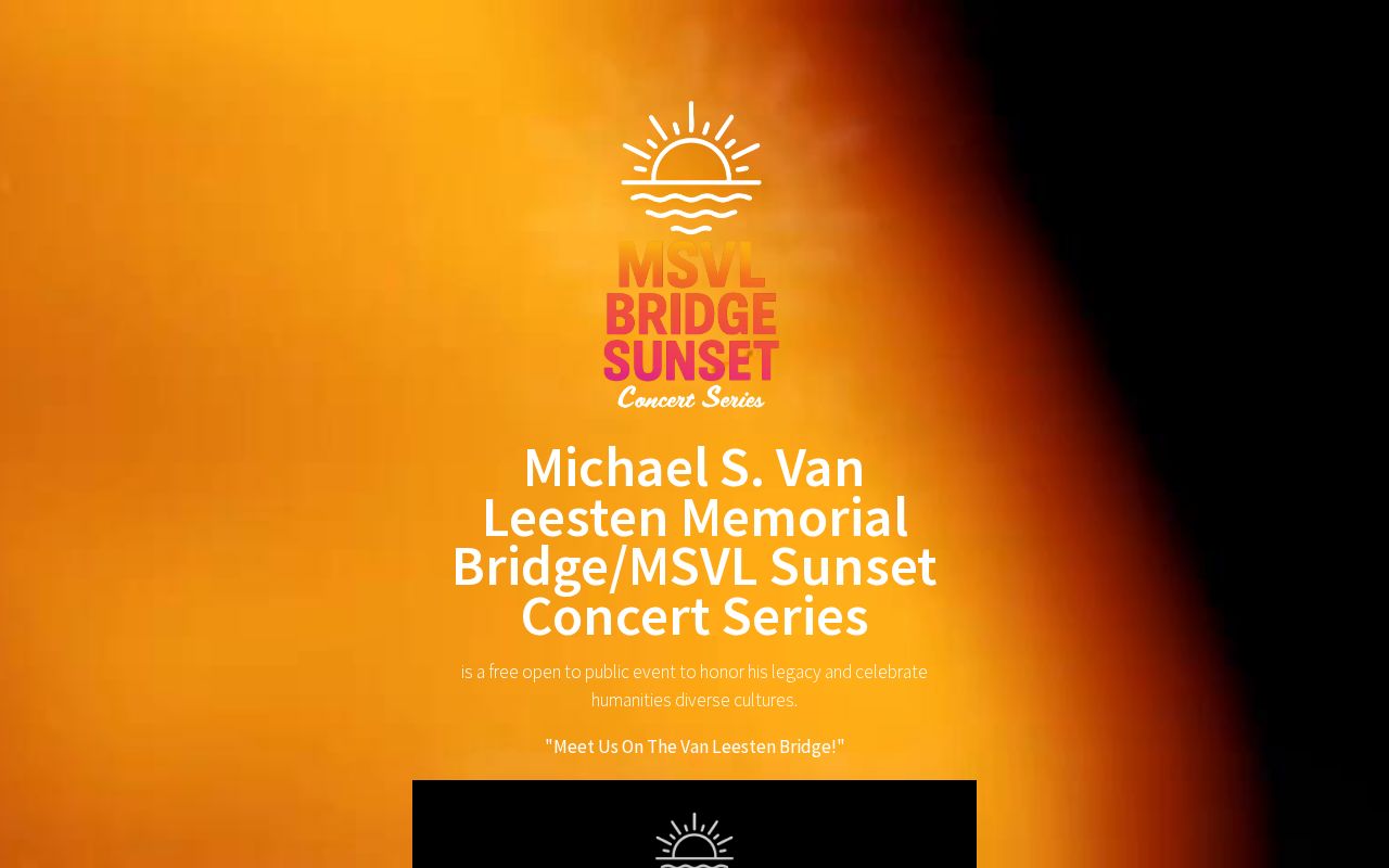 Michael S. Van Leesten Memorial Bridge/MSVL Bridge Sunset Concert Series